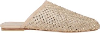 Stuart Weitzman Bareitall Shine Mule - Femme - Chaussures - Beige - Taille: 39 1/2 EU