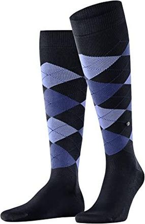 Burlington Manchester M Kh coton fantaisie 1 paire, Chaussettes longues Homme, Bleu Marine 6120, 40-46