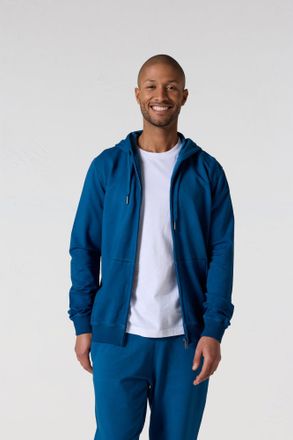 Jott Veste zipp&eacute;e &agrave; capuche Bleu jeans Edgar - Taille XL