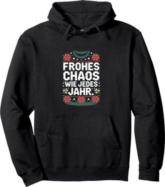 Mapanoli Design Frohes Chaos Wie Jedes Jahr Weihnachts Humor Pullover Hoodie