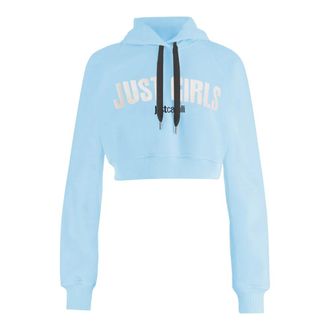 Just Cavalli Femme, Sweatshirts et sweats &agrave; capuche, Bleu, Taille: 42 FR SweaT-shirts &agrave; capuche