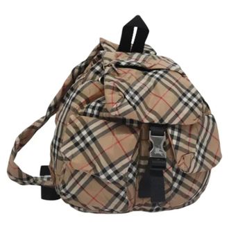 Burberry Pre-owned Nylon sacs-dos - Femme - Pre-owned - Beige - Taille: ONE Size