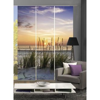 Capeside Westcoast home24 Schiebevorhang Evening 3er-Set 180 x 245cm Multicolor