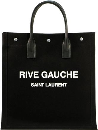 Saint Laurent Crossbody Bags - Rive Gauche Logo Tote Bag - Gr. unisize - in Schwarz - f&uuml;r Damen