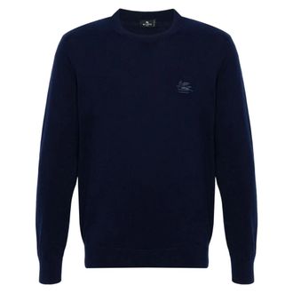 Etro L&auml;ssiges C-Neck Jersey T-Shirt - - Sweatshirts & Hoodies - Herren - Blau - 2XL