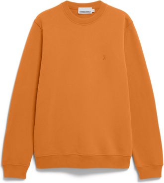 Armedangels Herren Sweatshirt aus Bio-Baumwolle BAARO Fleece Regular Fit Amberglow