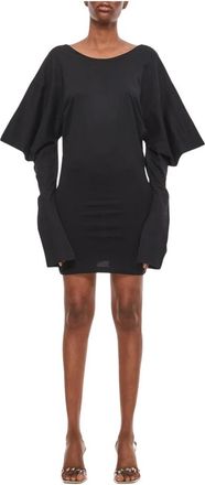 SETCHU Setchu, Femme, Robes, Noir, Taille: 30 FR Mini-robe &agrave; d&eacute;tail drap&eacute;