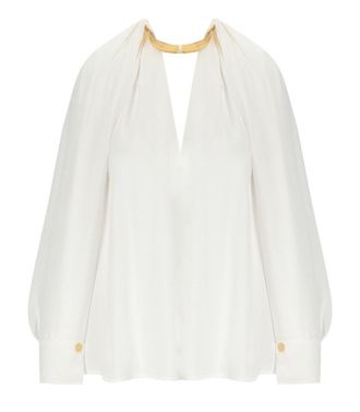Elisabetta Franchi BLOUSE BIJOU IVOIRE ELISABETTA FRANCHI
