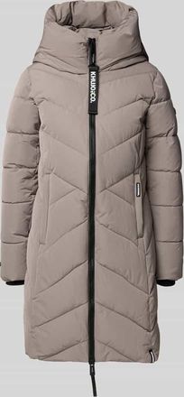 Khujo Regular Fit Steppmantel mit Logo-Print Modell Darka