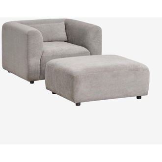 Sklum Sklum - Wohnzimmerset mit Sessel und Fogler-Hocker