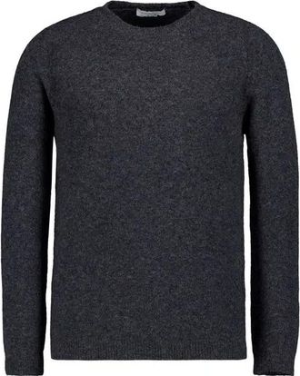 Daniele Fiesoli Herren Pullover grau Merinowolle meliert