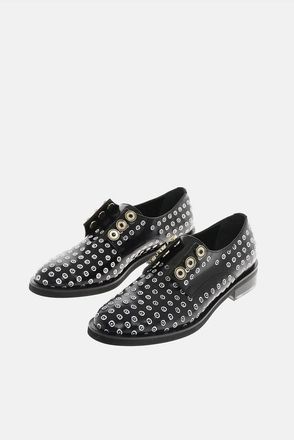 Coliac di Martina Grasselli Leather Derby Shoes with All-Over Embroideries size 36