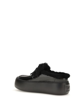 Roger Vivier Shearling-Lined Mule - Black
