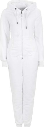 Eight2Nine Damen Teddyfleece Jumpsuit mit Kapuze und &Ouml;hrchen, Flauschiger Overall mit Daumenl&ouml;chern, kuschelig bequemer One-Piece f&uuml;r entspannte Stunden, schwarz