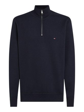 Tommy Hilfiger Sweatshirt ESSENTIAL FLEECE 1/4 ZIP mit Stehkragen