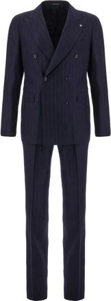 Tagliatore Homme, Costumes, Bleu, Taille: M Costume crois&eacute; &agrave; rayures