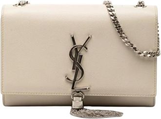 Saint Laurent Pre-owned The Kate Shoulder Bag - Femme - Pre-owned - Beige - Taille: ONE Size