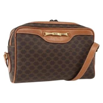 Celine Sac &agrave; bandouli&egrave;re en plastique Pre-owned - Femme - Pre-owned - Brun - Taille: ONE Size