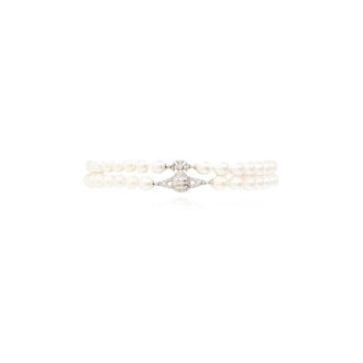 Vivienne Westwood Femme, Accessoires, Beige, Taille: S Graziella Choker