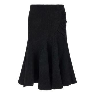 Dries Van Noten Femme, Jupes, Noir, Taille: 36 FR Sibel Midi Skirt