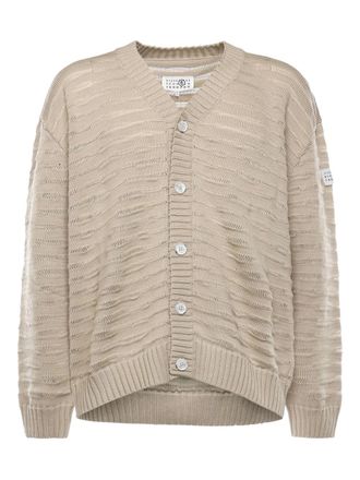 Maison Margiela button knitted sweater - Nude