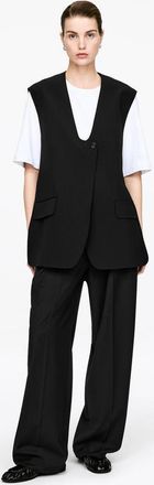 Arket Elegante Weste -Schwarz