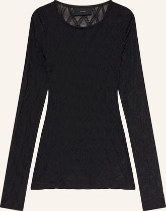 Copenhagen Muse Copenhagen Muse Longsleeve Cmhanna Aus Mesh schwarz