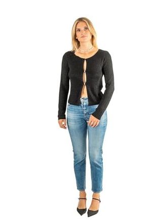 Morgan Femme 252-mizor Gilet, Noir M, M EU
