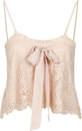 Aniye By Femme, Tops, Beige, Taille: 38 FR Tulle Lace Sleeveless Top