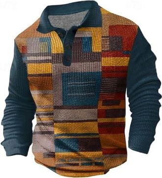 Generic Sweat-shirt pour homme sans capuche - Polo &agrave; manches longues - Pull en tricot - Pull dhiver basique - Couleur unie - Polo d&eacute;contract&eacute; - Confortable - 