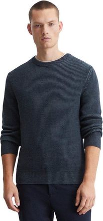 Marc O'Polo Rundhalspullover Zweifarbiger Bi-Colour-Strick