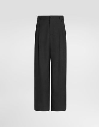 Dolce & Gabbana Hose Aus Wollpanama - Mann Hosen Und Shorts Grau 50