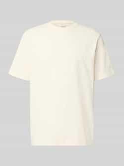 Les Deux T-Shirt mit Label-Print Modell Ben Goods