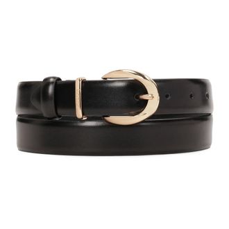 Kazar Schwarzer G&uuml;rtel mit minimalistischer Schnalle - - Accessories - Damen - Schwarzk - 110 CM