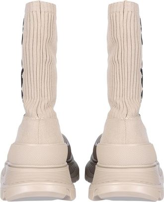 Alexander McQueen Tread Slick Boot - Beige