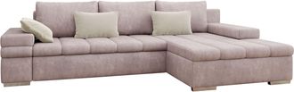 Mirjan24 Ecksofa Bangkok Premium, Eckcouch mit Schlaffunktion und Bettkasten, Couch L-Form Sofa f&uuml;r Wohnzimmer, G&auml;stezimmer, Wohnlandschaft (Zoya 03 + Piano 02