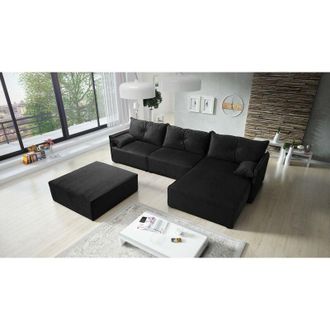 Furnix Polstercouch ELONE SYSTEM 2 Schlafsofa ohne Sitzbanke RL31 Schwarz