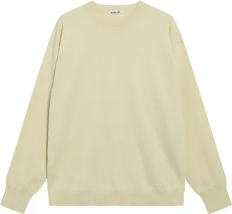 Auralee Homme, Sweatshirts et sweats &agrave; capuche, Beige, Taille: L Giza High Gauge Knit P/O