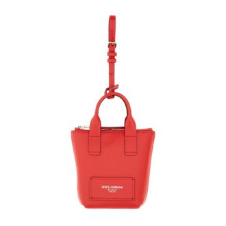 Dolce & Gabbana Leder Charm - - Accessories - Damen - Rot - ONE SIZE
