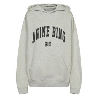 Anine Bing Femme, Sweatshirts et sweats &agrave; capuche, Gris, Taille: 40 FR Heather Grey Harvey SweaT-shirt