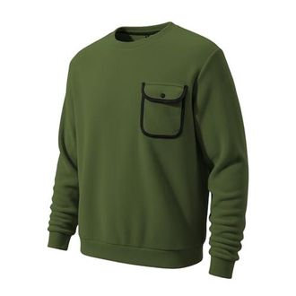 Generic Sweat-shirt &agrave; capuche en polaire pour homme - Chaud - Oversize - Respirant - &Eacute;lastique - Pour lext&eacute;rieur - D&eacute;contract&eacute; - Streetwear - Hiver - Automne 