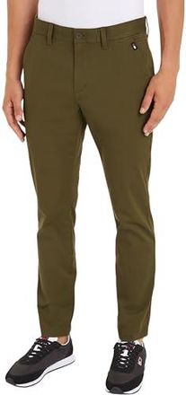 Tommy Jeans Pantalon Homme Austin Chino Slim Fit, Vert (Drab Olive Green), 28W/34L