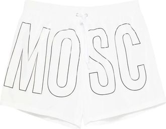 Moschino Homme, Maillots de bain, Blanc, Taille: XL Swim Boxer Swim Where