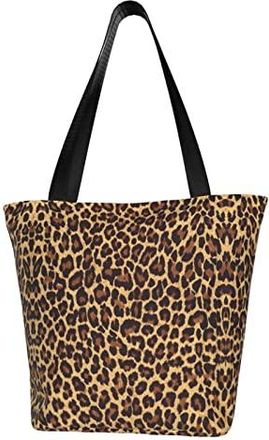 AOOEDM Cool Cheetah Leopard Tote Bag Femmes Capacit&eacute; &Eacute;paule &Eacute;picerie Sacs