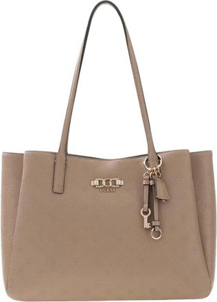 Guess Femme, Sacs, Beige, Taille: ONE Size Anise Multi Comp Tote