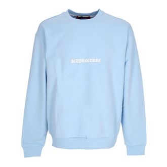 Acupuncture Leichter Crewneck Pullover Babyblau - - Sweatshirts & Hoodies - Herren - Blau - L