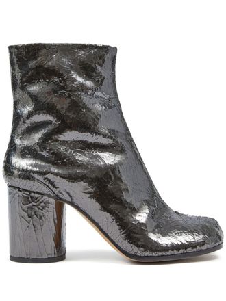 Maison Margiela bottines à bout Tabi 80 mm en cuir - Gris