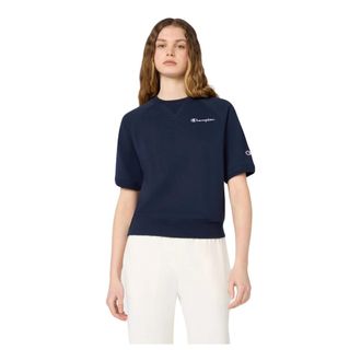 Champion SweaT-shirt &agrave; col rond - Femme - Sweatshirts et sweats &agrave; capuche - Bleu - Taille: 40 FR