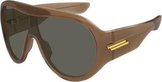 Bottega Veneta unisex, Accessoires, Brun, Taille: ONE Size Lunettes de soleil Shield
