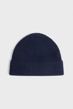 Gerard Darel Bonnet en cachemire &agrave; fines c&ocirc;tes - ODELIA - Marine